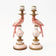 Pink Parrot Candle Holder (Pair)
