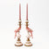 Pink Parrot Candle Holder (Pair)