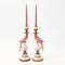 Pink Parrot Candle Holder (Pair)