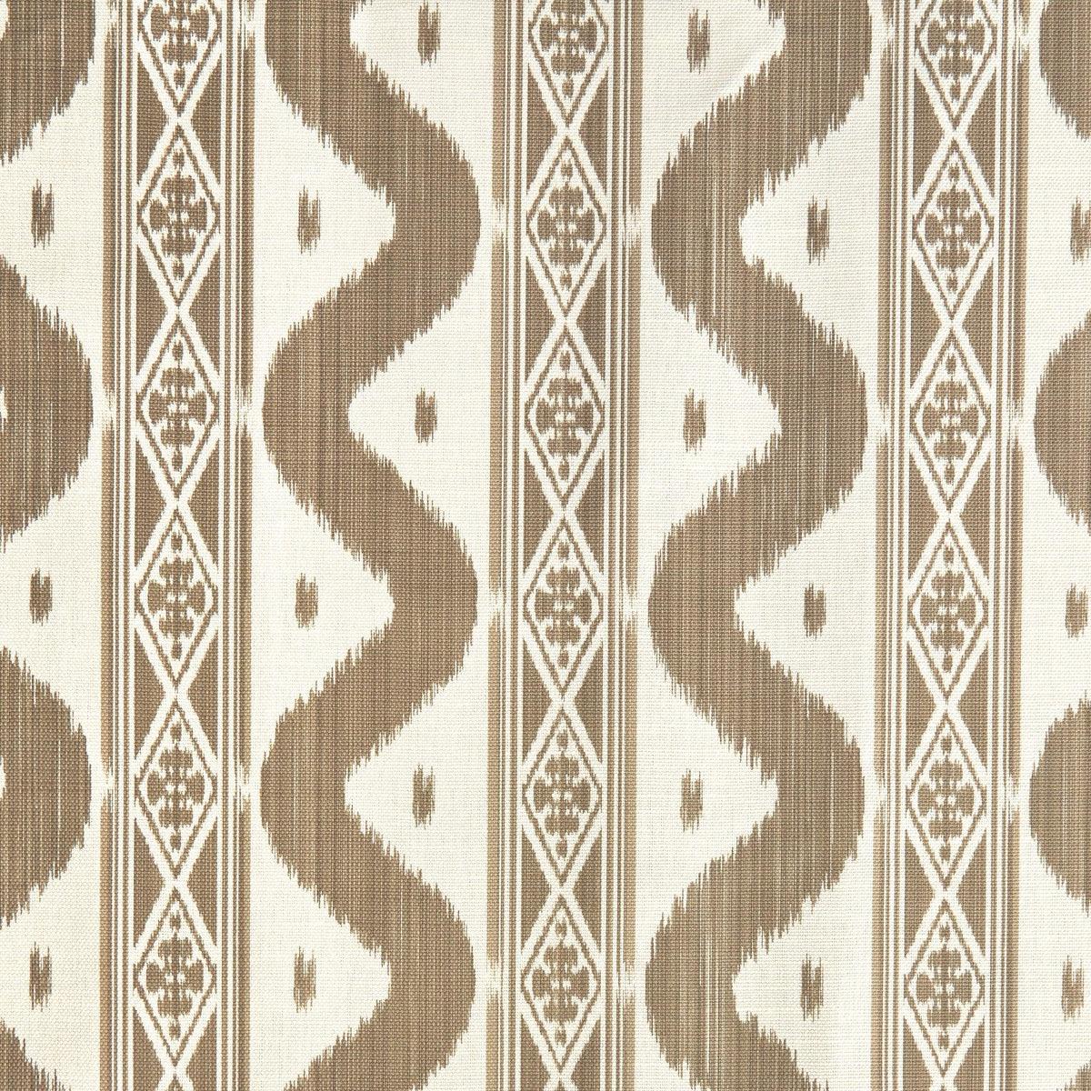 Putty Ikat Stripe Fabric