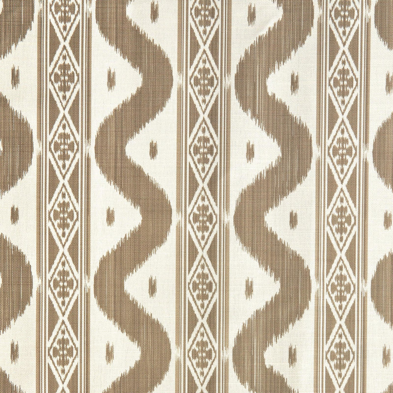 Putty Ikat Stripe Fabric