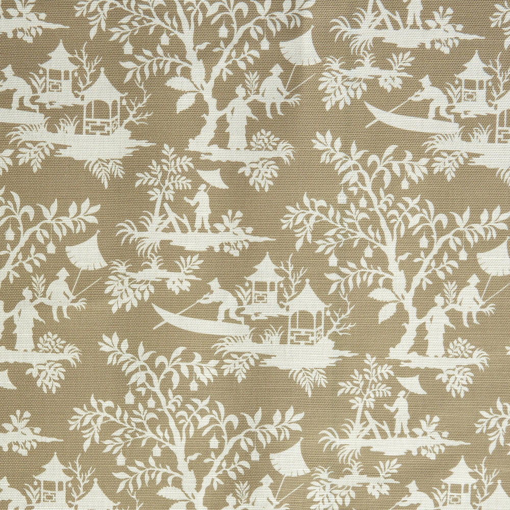 Putty Pagoda Garden Fabric
