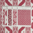 Raspberry Pink Ikat Stripe Fabric
