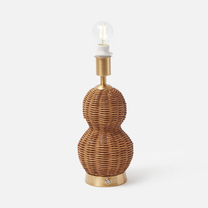Trio of Rechargeable Rattan Lamp Stands– Mrs. Alice