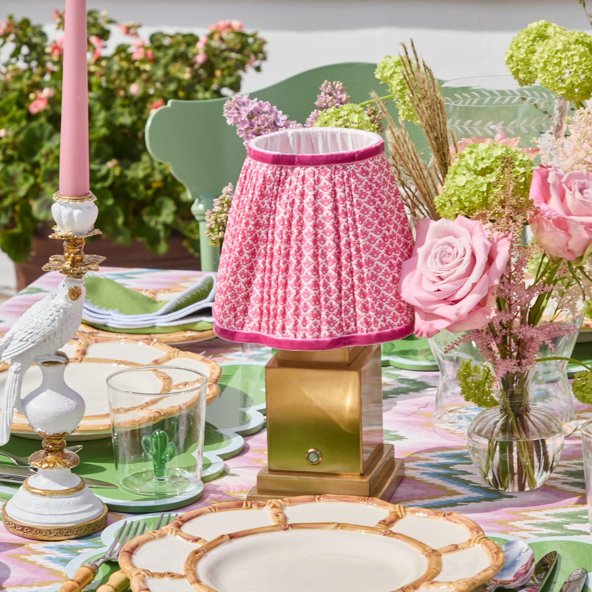 Raspberry Lotus Lampshade (18cm)