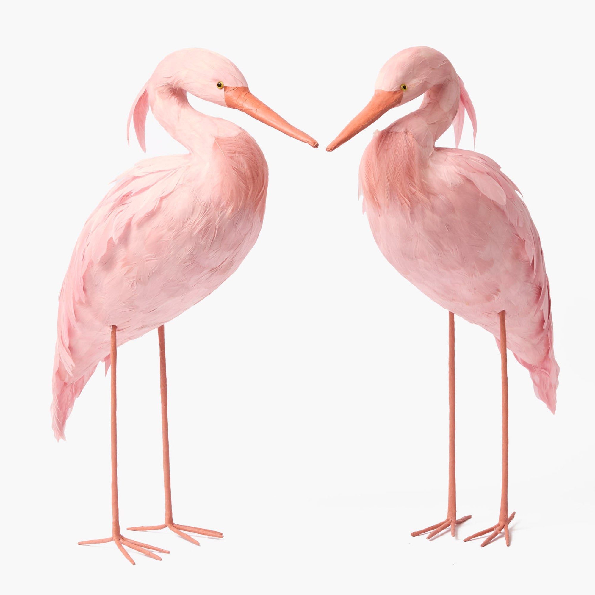 Pink Saskia Stork (Pair) - 60cm
