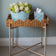 Scalloped Rattan Tray With Stand