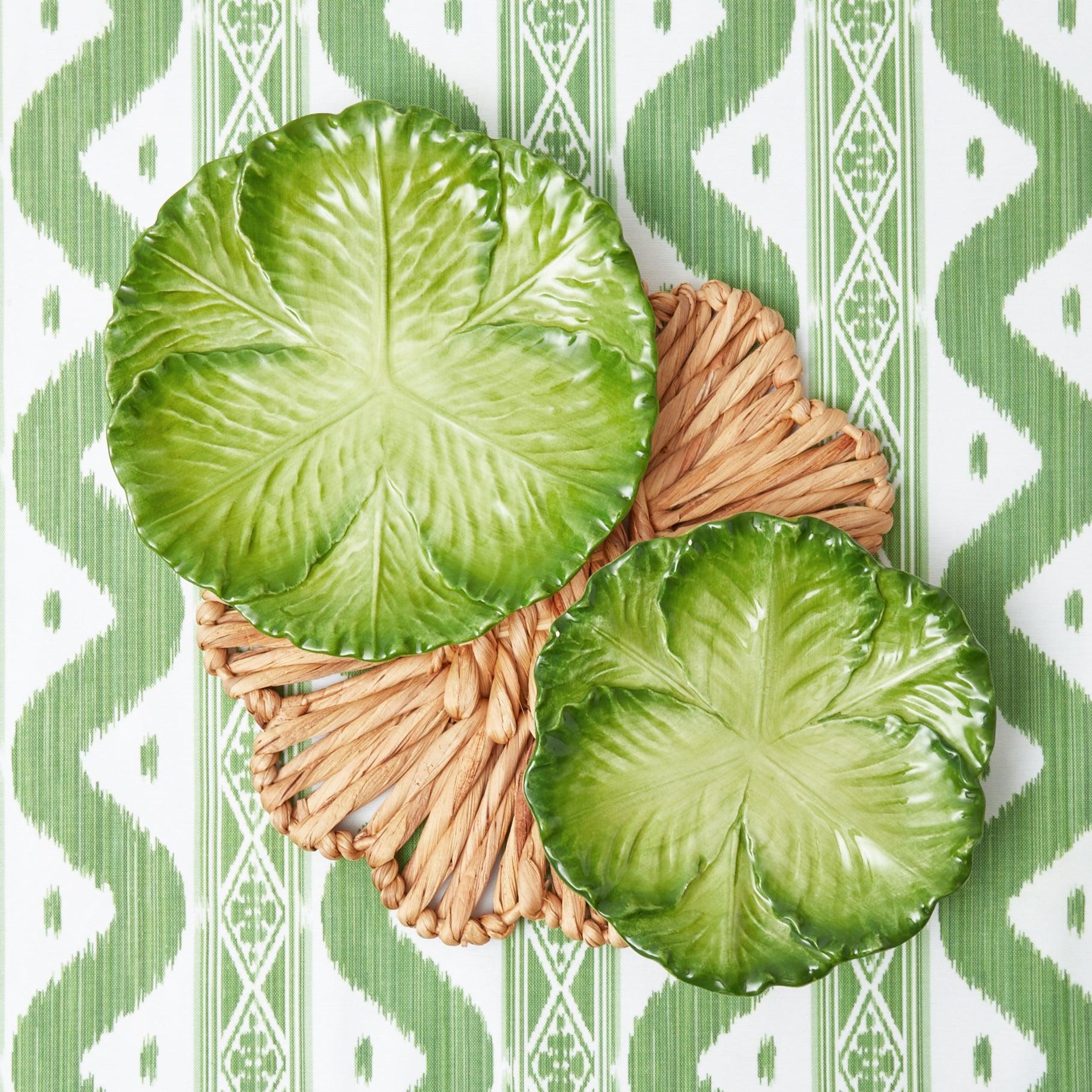 Serena Green Cabbage Dinner & Starter Plates (Set of 8)– Mrs. Alice