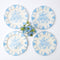 Seville Blue Gardênia Starter Plate (set of 4)