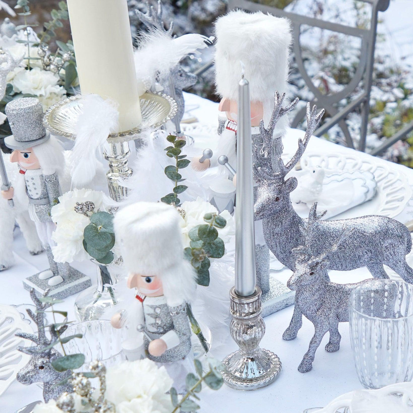 Silver Candles (Set of 8)