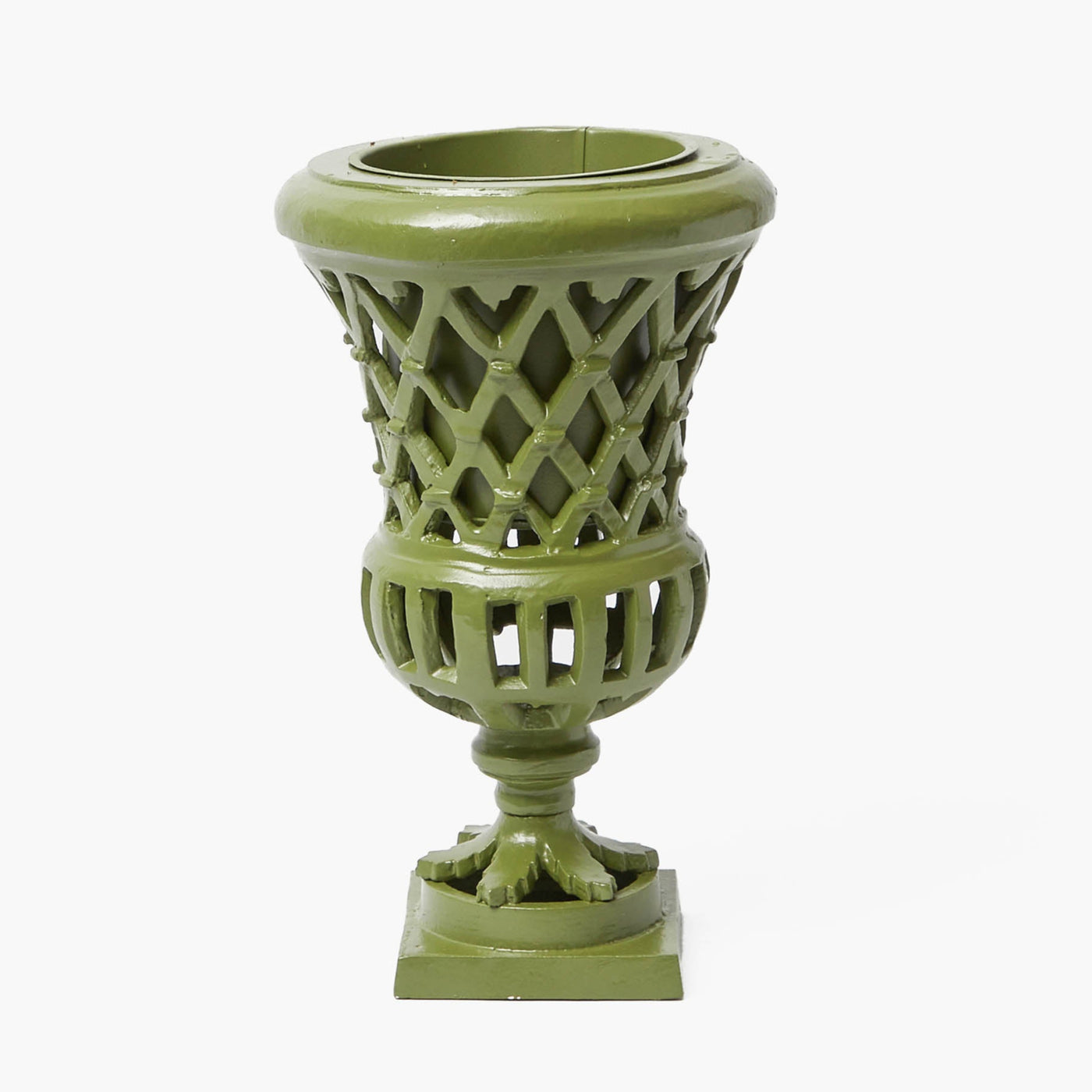 Small Adelaide Green Lattice Urn Vase