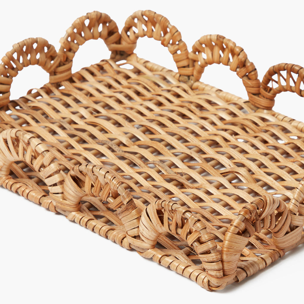 Small Elena Rattan Tray– Mrs. Alice