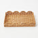 Small Scalloped Rattan Tray