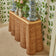 Vivienne Rattan Scalloped Console Table