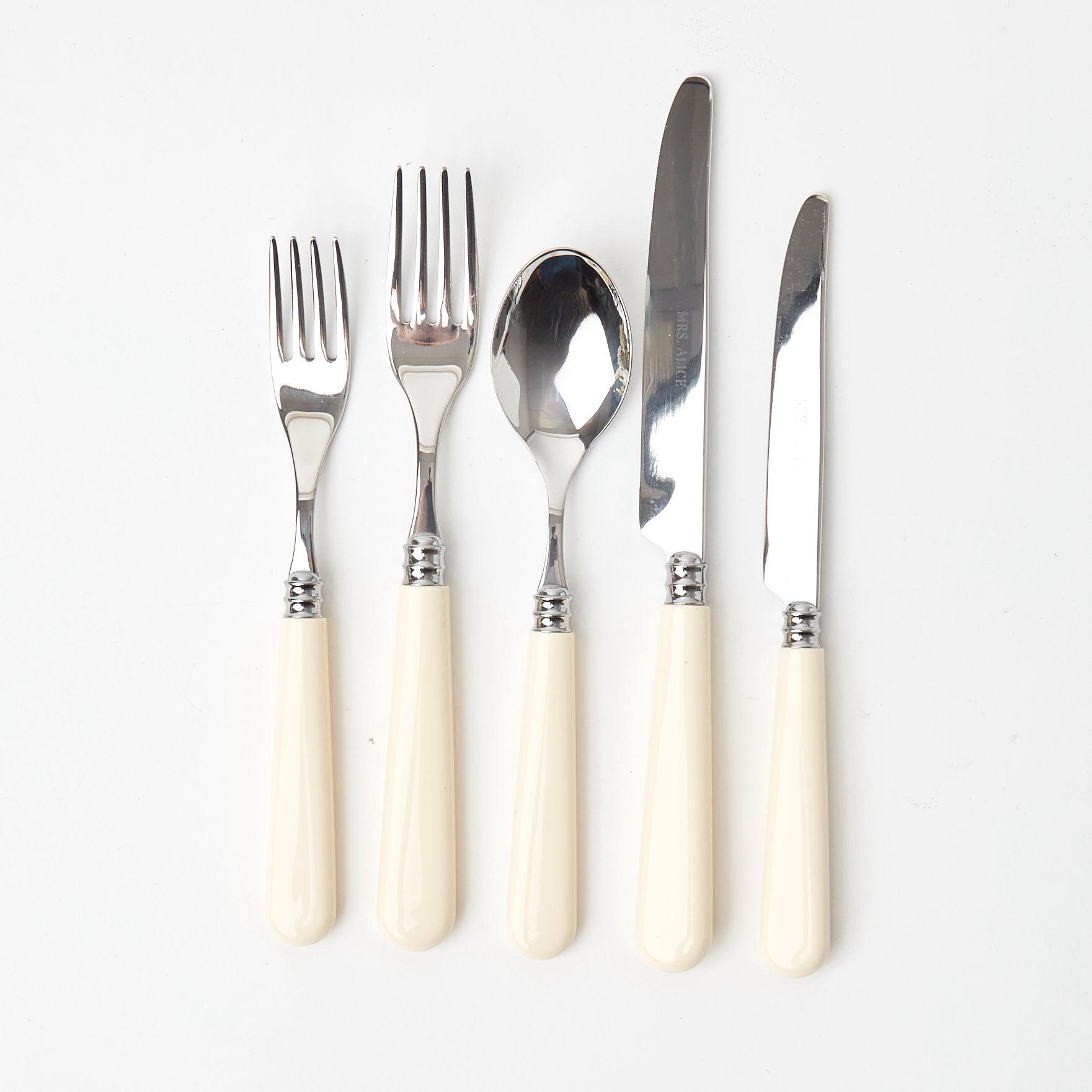 White Ivory Cutlery (5 Piece) – Mrs. Alice