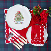 Mrs. Alice Christmas Tree Dinner Plate (Set of 4)